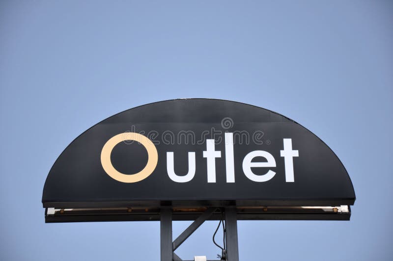 Outlet sign stock image. Image of offer, display, background - 21638779