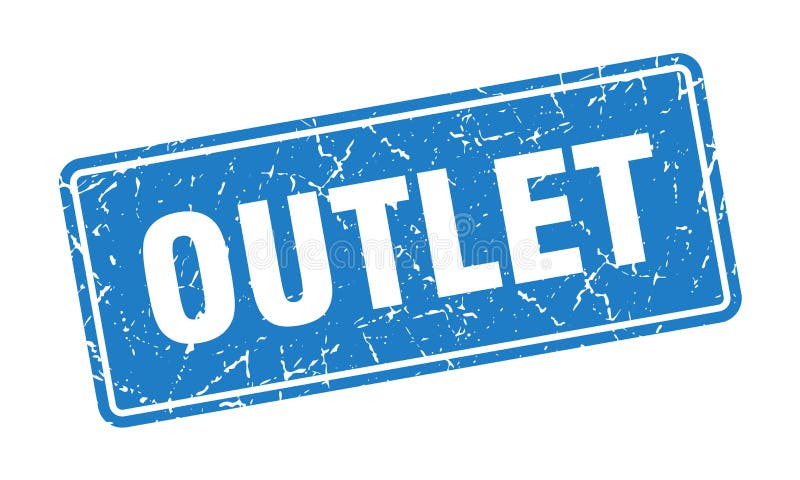 Outlet Sign. Outlet Grunge Stamp Stock Vector - Illustration of vintage ...