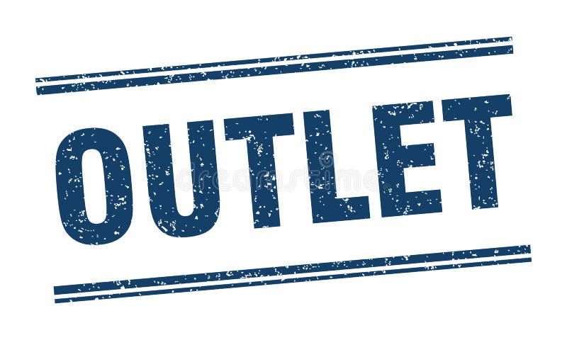 Outlet Stamp. Outlet Square Grunge Sign Stock Vector - Illustration of ...