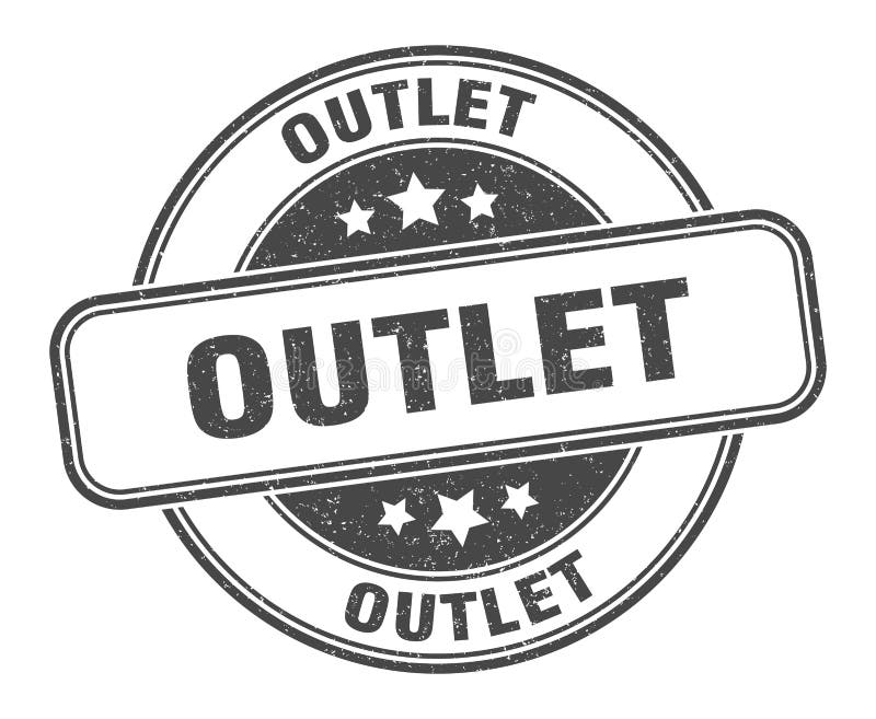 Outlet stamp stock vector. Illustration of texture, vector - 125009840