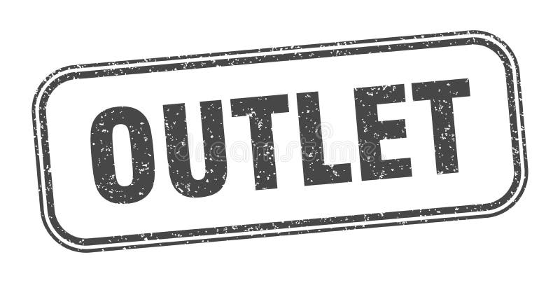 Outlet stamp stock vector. Illustration of texture, vector - 125009840