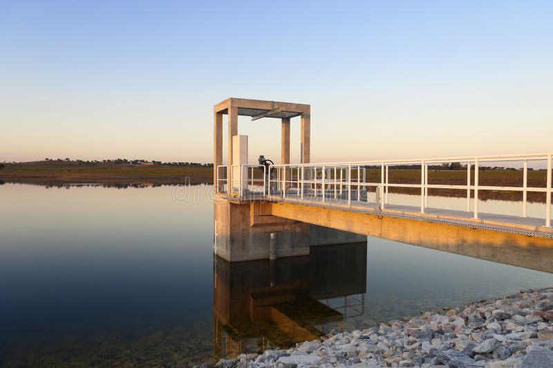 Outlet tower stock photo. Image of intake, water, outlet - 29430350