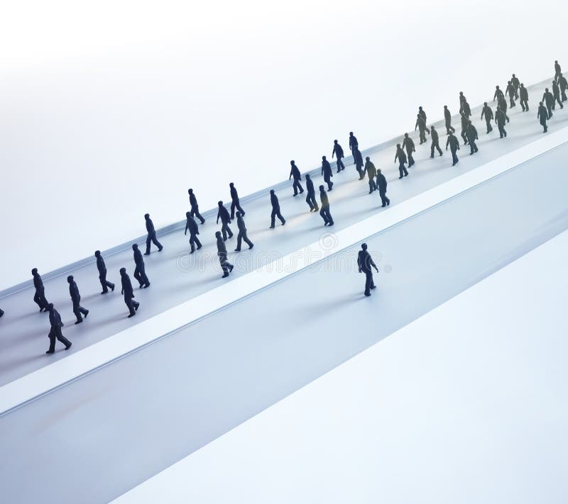 Choosing the right path. stock illustration. Illustration of path ...