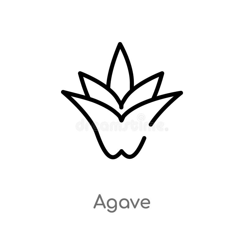 Agave - Vector Seamless Pattern Stock Vector - Illustration of floral ...