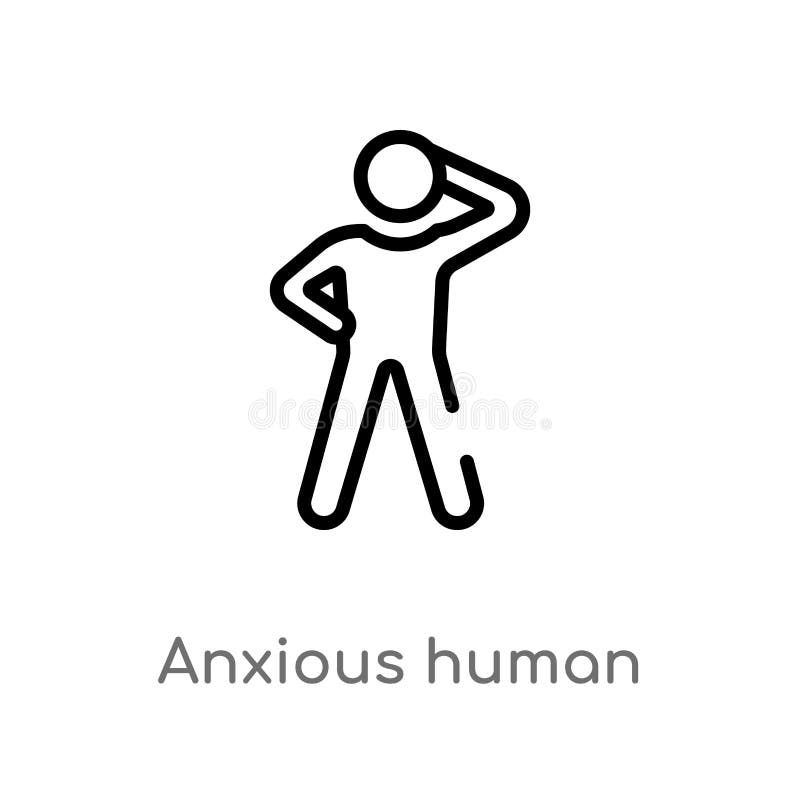 Anxious Human Transparent Icon. Anxious Human Symbol Design from Stock ...