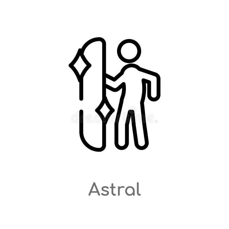 Astral Icon in Filled, Thin Line, Outline and Stroke Style. Vector ...
