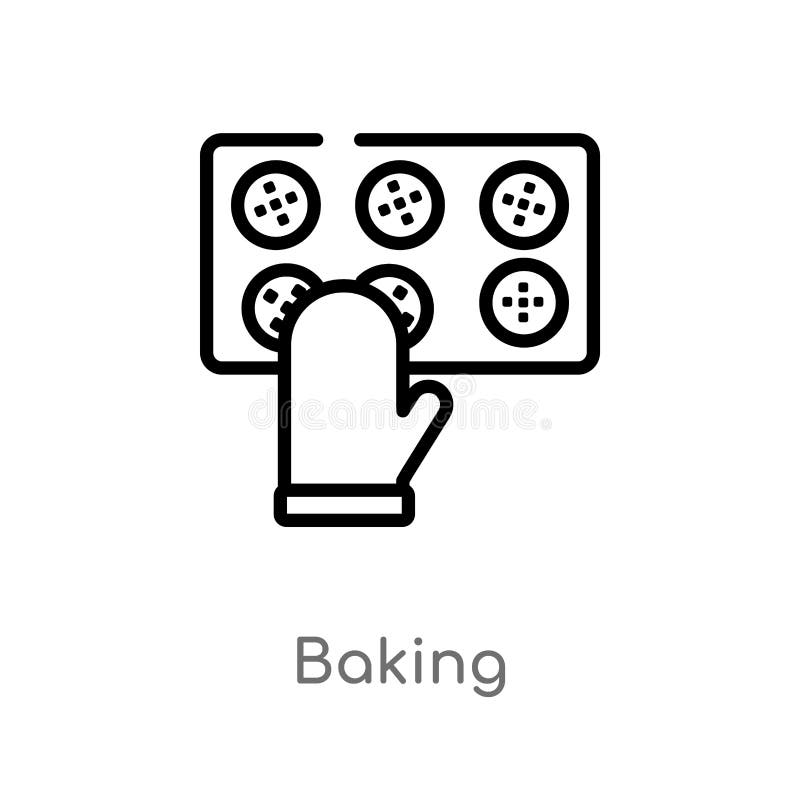 Baking Bread Black Icon, Vector Sign On Isolated Background. Baking ...
