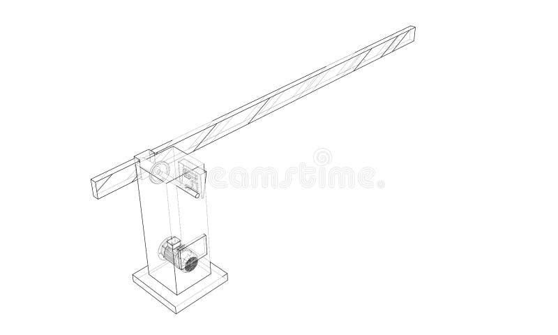 Gate Arm Barrier Stock Illustrations – 236 Gate Arm Barrier Stock ...