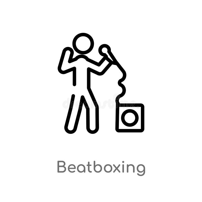 Beatboxing Icon on White Background. Simple Element Illustration from ...