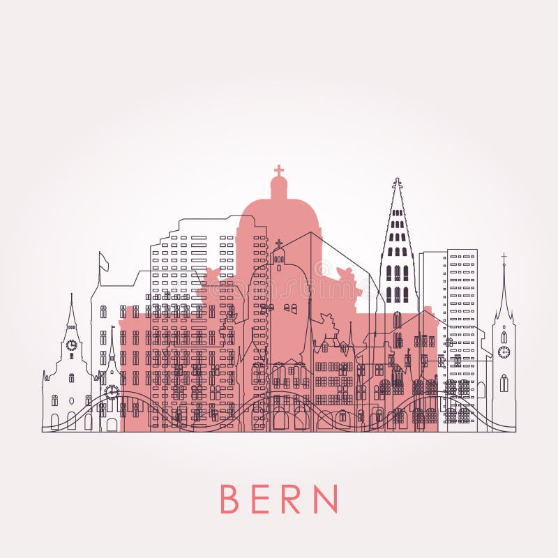 Berne Cityscape Stock Illustrations – 46 Berne Cityscape Stock ...