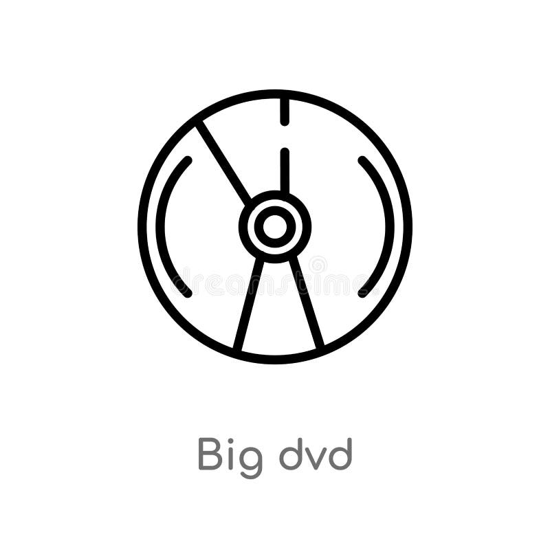 Black Dvd Icon Or Logo Isolated On White Stock Illustration ...