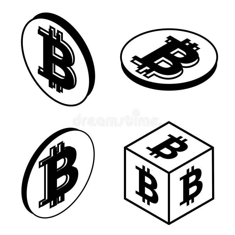 Outline Bitcoin Coin. Crypto Currency Coin Bitcoin Symbol ...