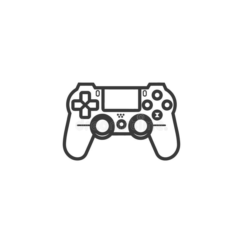 Stylish Gamepad Controller Icon Design, Vector Illustration Stock ...