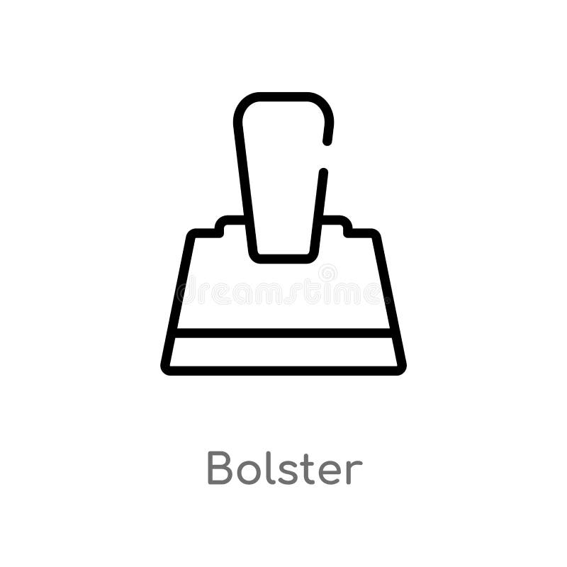 Bolster Vector Icon on White Background. Flat Vector Bolster Icon Symbol Sign from Modern ...