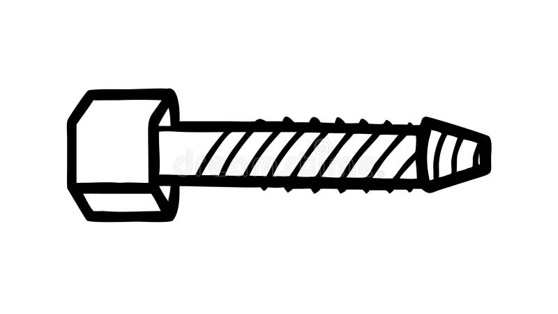 Bolt Head Outline Stock Illustrations – 1,425 Bolt Head Outline Stock ...