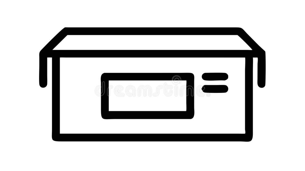 Outline Box Container Storage Crate Icon, Vector Design Generative AI ...