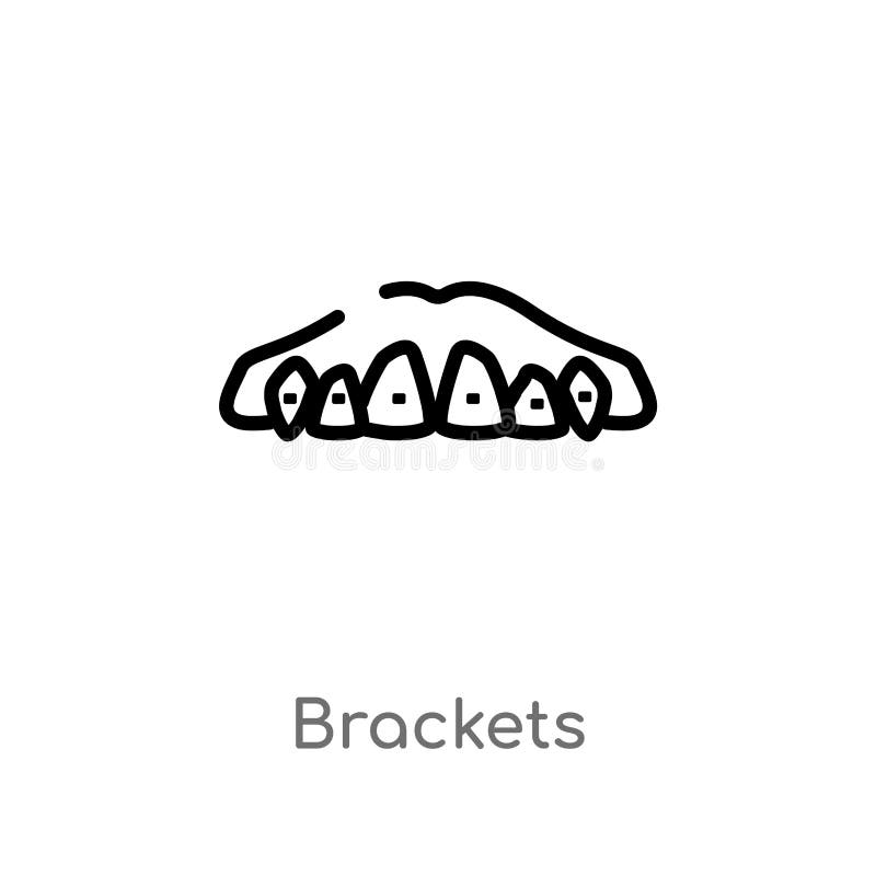Brackets Outline Stock Illustrations – 441 Brackets Outline Stock ...