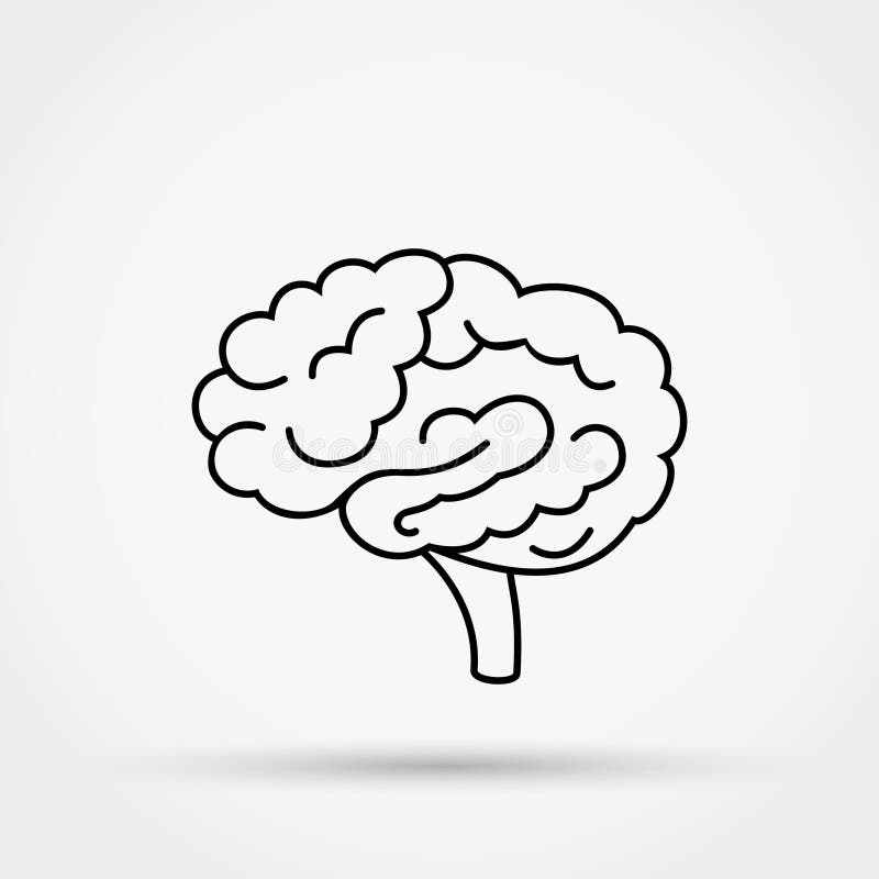 Head Brain Outline Stock Illustrations – 23,693 Head Brain Outline ...