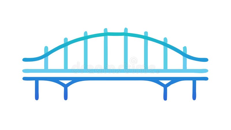 Cable Stayed Bridge Drawing Stock Illustrations – 183 Cable Stayed ...