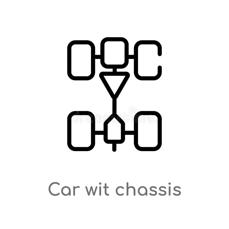 Car Chassis Isolated Icon. Simple Element Illustration from Car Parts ...