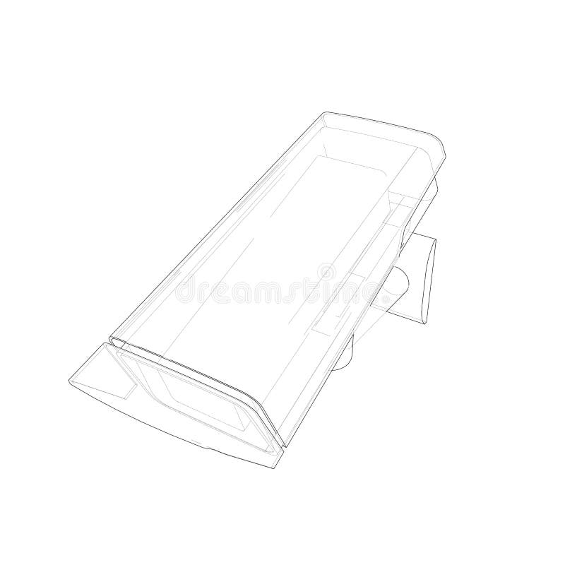 Outline CCTV Camera. Security Camera Stock Illustration - Illustration ...