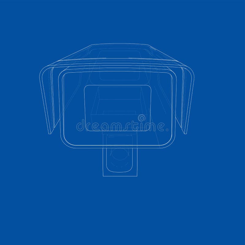 Cctv Wireframe Stock Illustrations – 183 Cctv Wireframe Stock ...