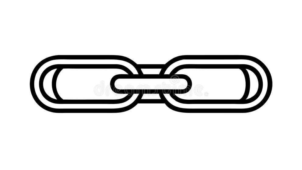 Vector Single Outline Link Icon Chain Stock Illustrations 758 Vector Single Outline Link Icon