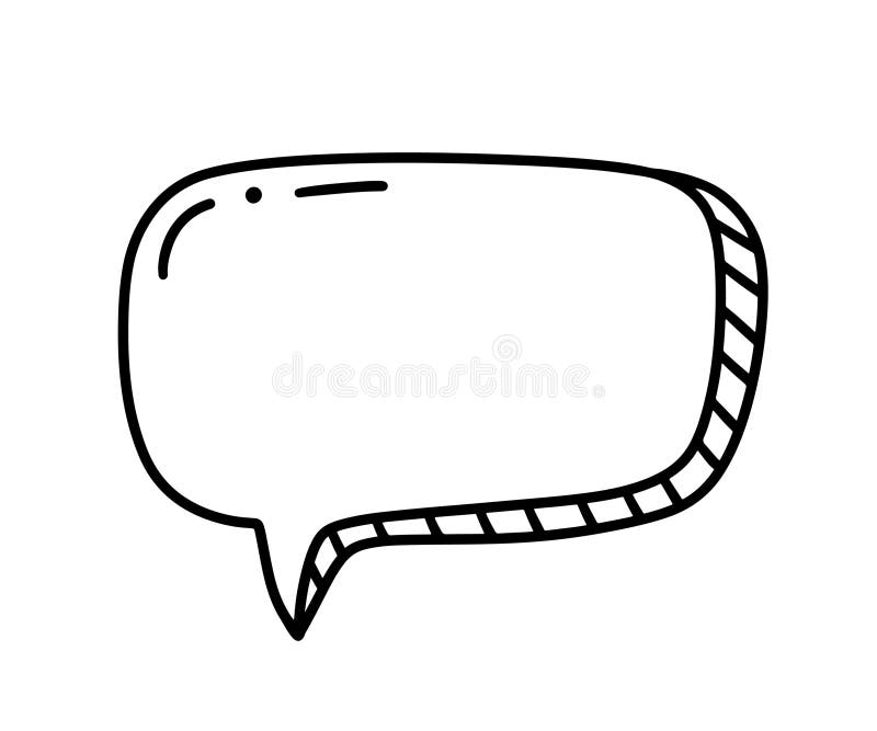 Chat Speech Bubble Message Text Cloud Vector Shape Stock Vector ...