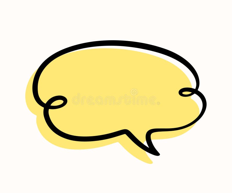 Chat Speech Bubble Message Text Cloud Vector Shape Stock Illustration ...