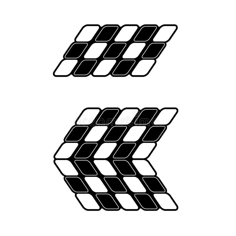 Outline Checkered Flags Pattern Stock Illustration - Illustration of ...