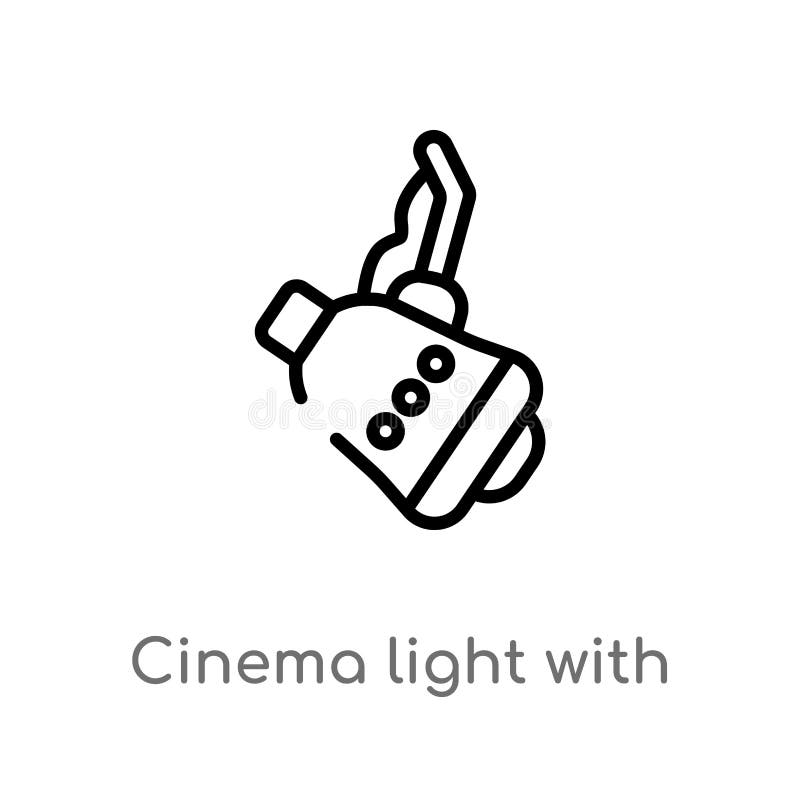 Cinema Light Source Icon on White Background. Simple Element ...