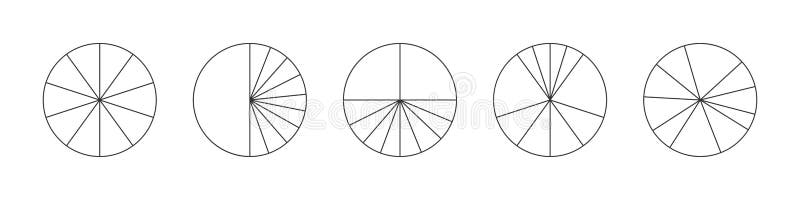 Ten Segment Circle Black White Stock Illustrations – 11 Ten Segment ...