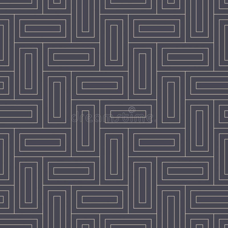 Outline Classic Simple Repetitive Pattern Vector Line Art Abstract ...