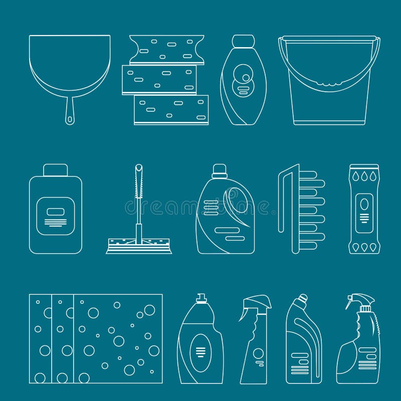 Cleaning Products Pattern Stock Illustrations – 248 Cleaning Products ...