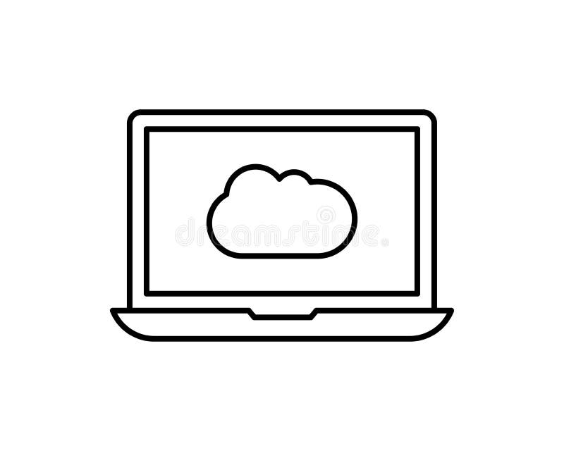 Outline Cloud Computing Icon.cloud Computing Vector Illustration Stock ...