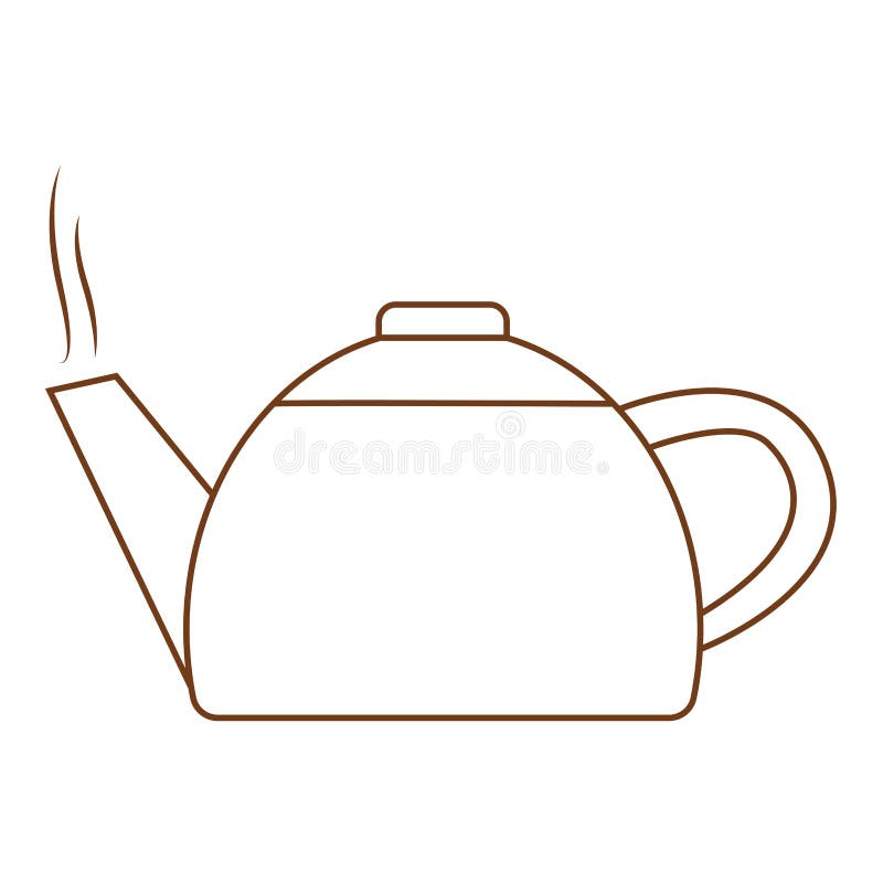 Outline coffee symbol stock vector. Illustration of copy - 114887772