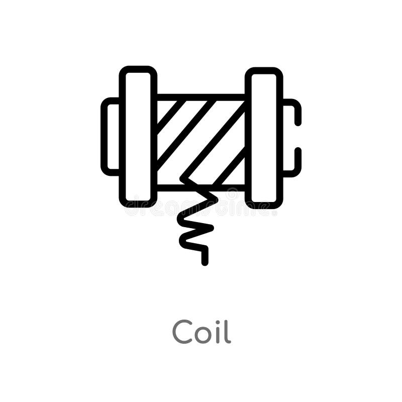 Car Coil Isolated Icon. Simple Element Illustration from Car Parts ...
