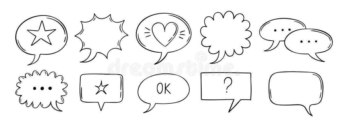 Comic Chat Outline Stock Illustrations – 17,970 Comic Chat Outline ...