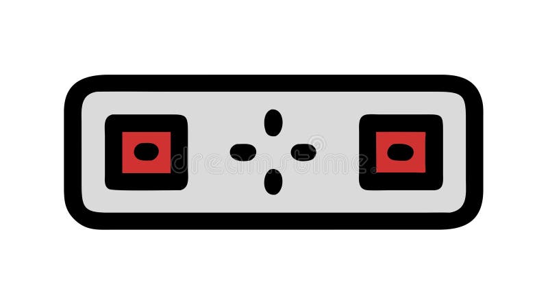 Outline Controller Icon for Gaming or Input, Vector Design Generative AI Stock Illustration ...