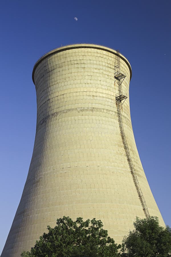 Outline of a cooling tower stock photo. Image of high - 25186392