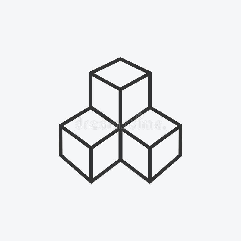 Stack Cubes Icons Stock Illustrations – 64 Stack Cubes Icons Stock ...