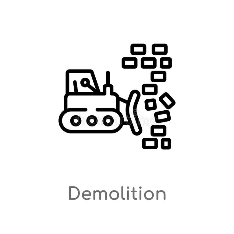 Outline Demolition Logo Concept Stock Illustrations – 156 Outline ...