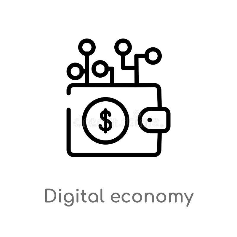 Outline Digital Transformation Vector Icon. Isolated Black Simple Line ... Outline Digital Transformation Vector Icon. Isolated Black Simple Line ...