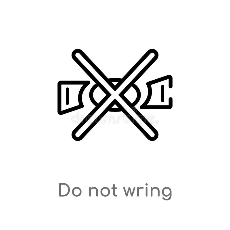Do Not Wring Icon on White Background. Simple Element Illustration from ...
