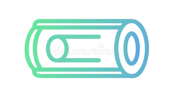 Outline Document Roll Scroll Icon Paperwork , Vector Design Generative ...