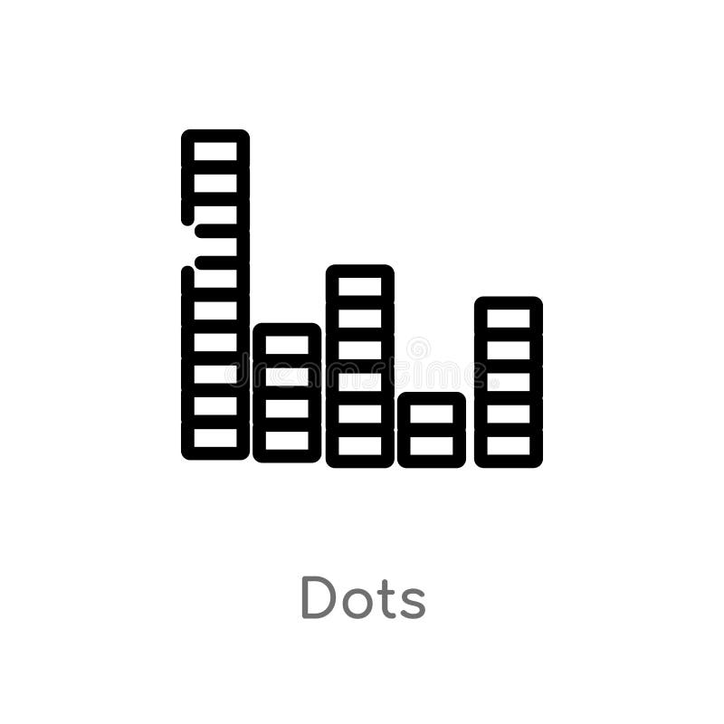 Big and Small Dots Isolated Icon. Simple Element Illustration from ...