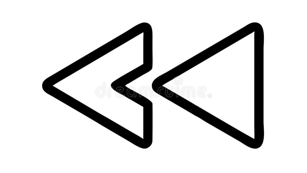 Outline Double Fast Forward Icon, Quick Next Step, Vector Design ...