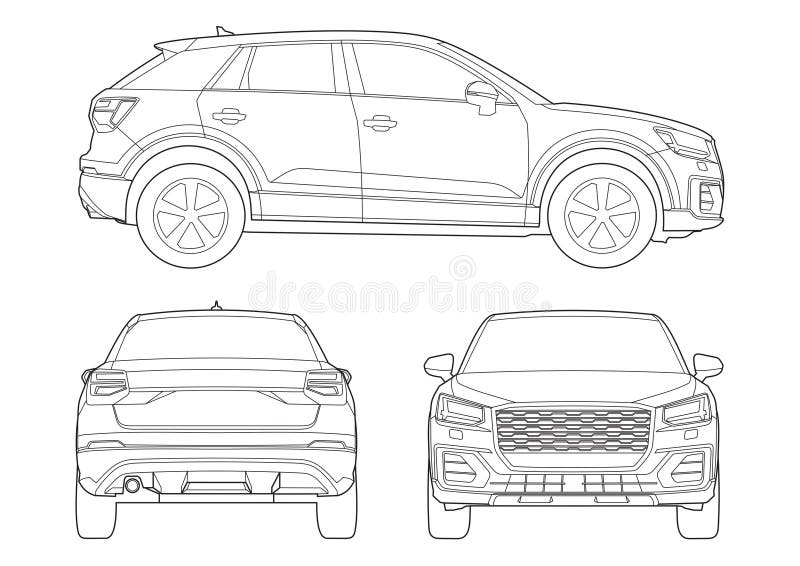 Crossover Outline Stock Illustrations – 581 Crossover Outline Stock ...