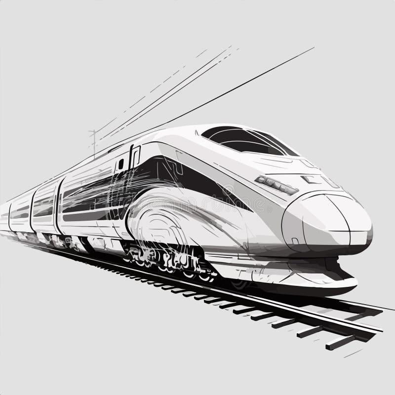 Train Station Cartoon Black White Stock Illustrations – 340 Train ...