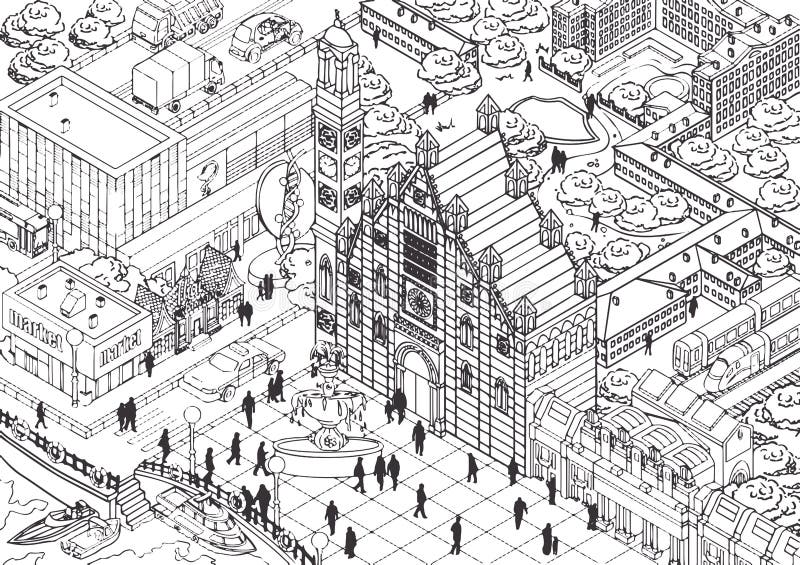 City Square Stock Illustrations – 48,445 City Square Stock ...